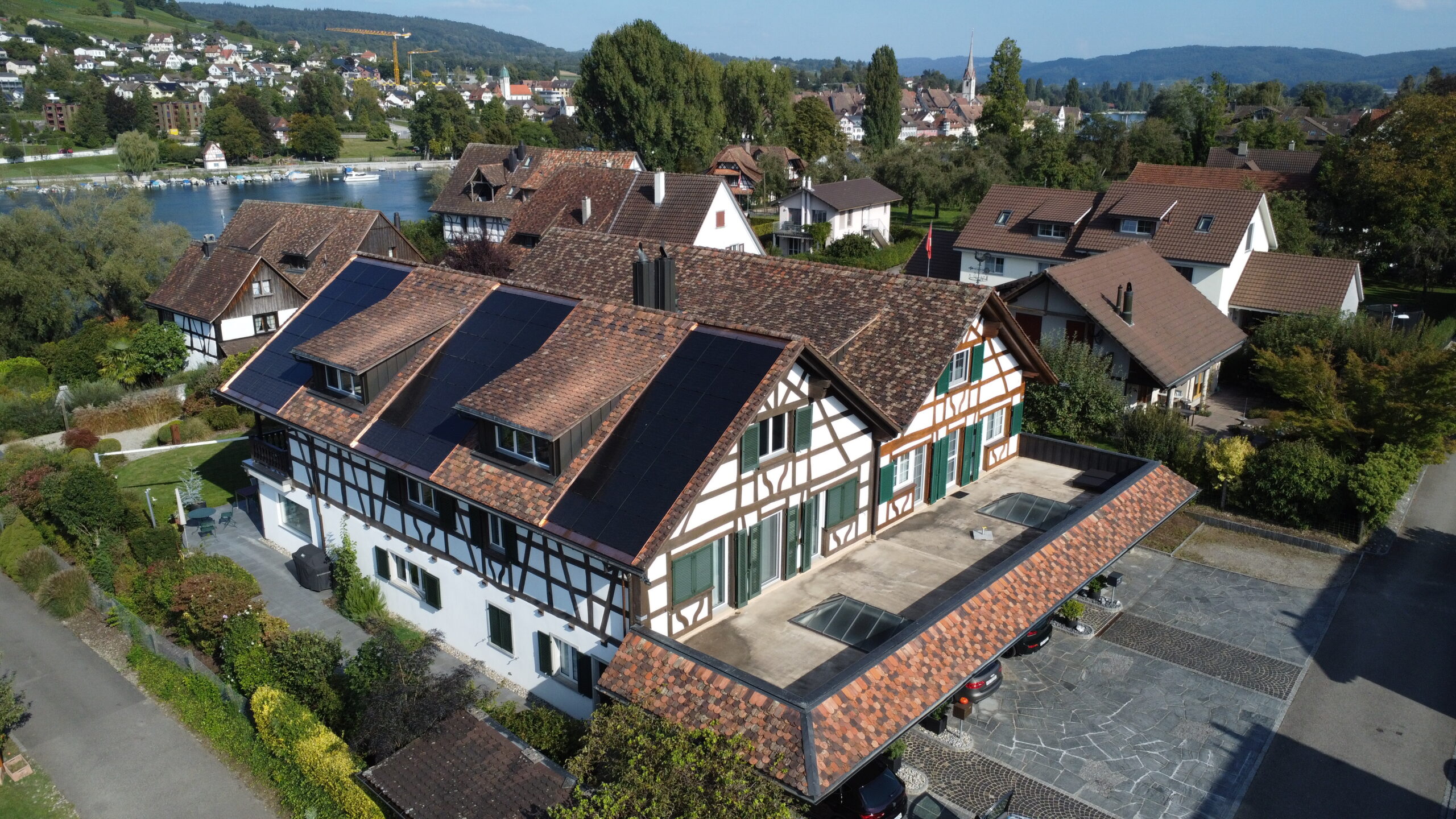 3S Anlage 23kWp bei Stein am Rhein, Jg. 2024 - solarbau LOWEL